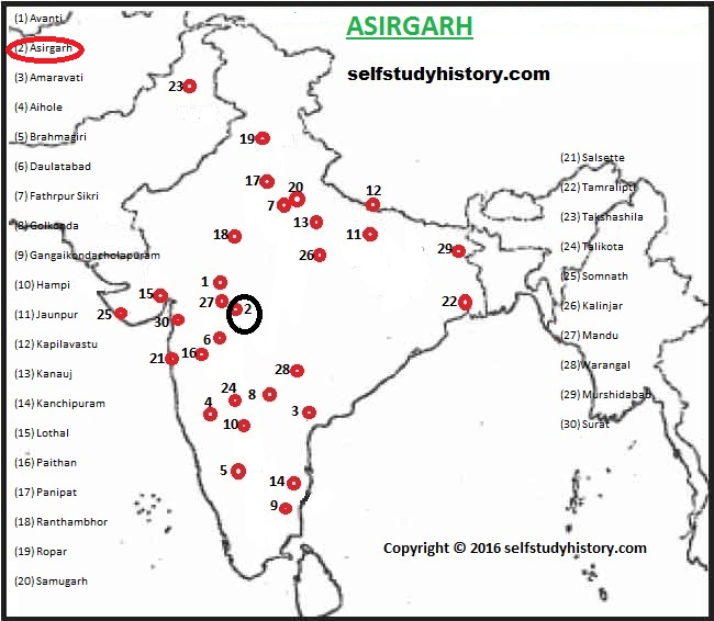 INDIAN HISTORY THROUGH MAP- PART-A – SELF STUDY HISTORY
