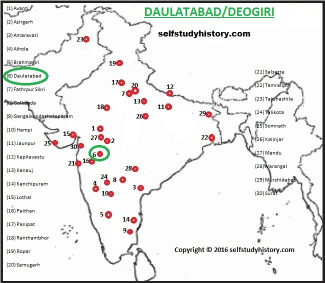 INDIAN HISTORY THROUGH MAP- PART-D – HISTORY AND GENERAL STUDIES