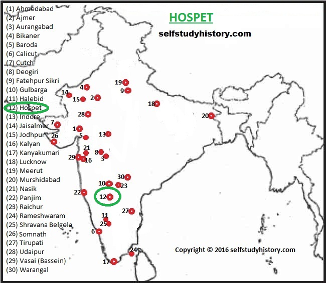 INDIAN HISTORY THROUGH MAP- PART-H – SELF STUDY HISTORY