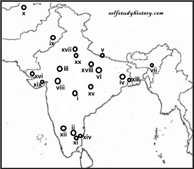 Map Practice Set III for History Optional with Solution – SELF STUDY ...