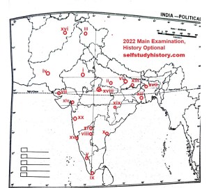 Map Based Questions with Solution- 2022 History Optional Mains ...